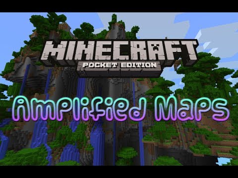 Amplified Maps In Minecraft Pocket Edition! - YouTube