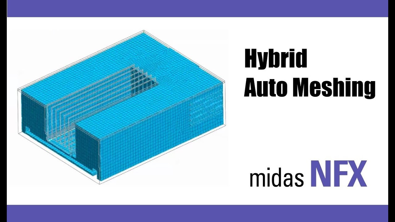 Get a nice hybrid auto meshing with midas NFX - YouTube