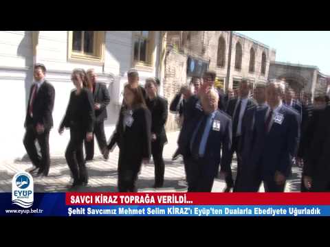 Şehit Savcı, Eyüp'ten Dua'larla uğurlandı.