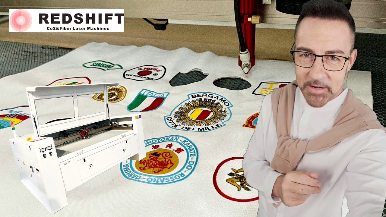 How to Cut Embroidered Badges by a CCD Laser Cutter - RedShift Laser ...