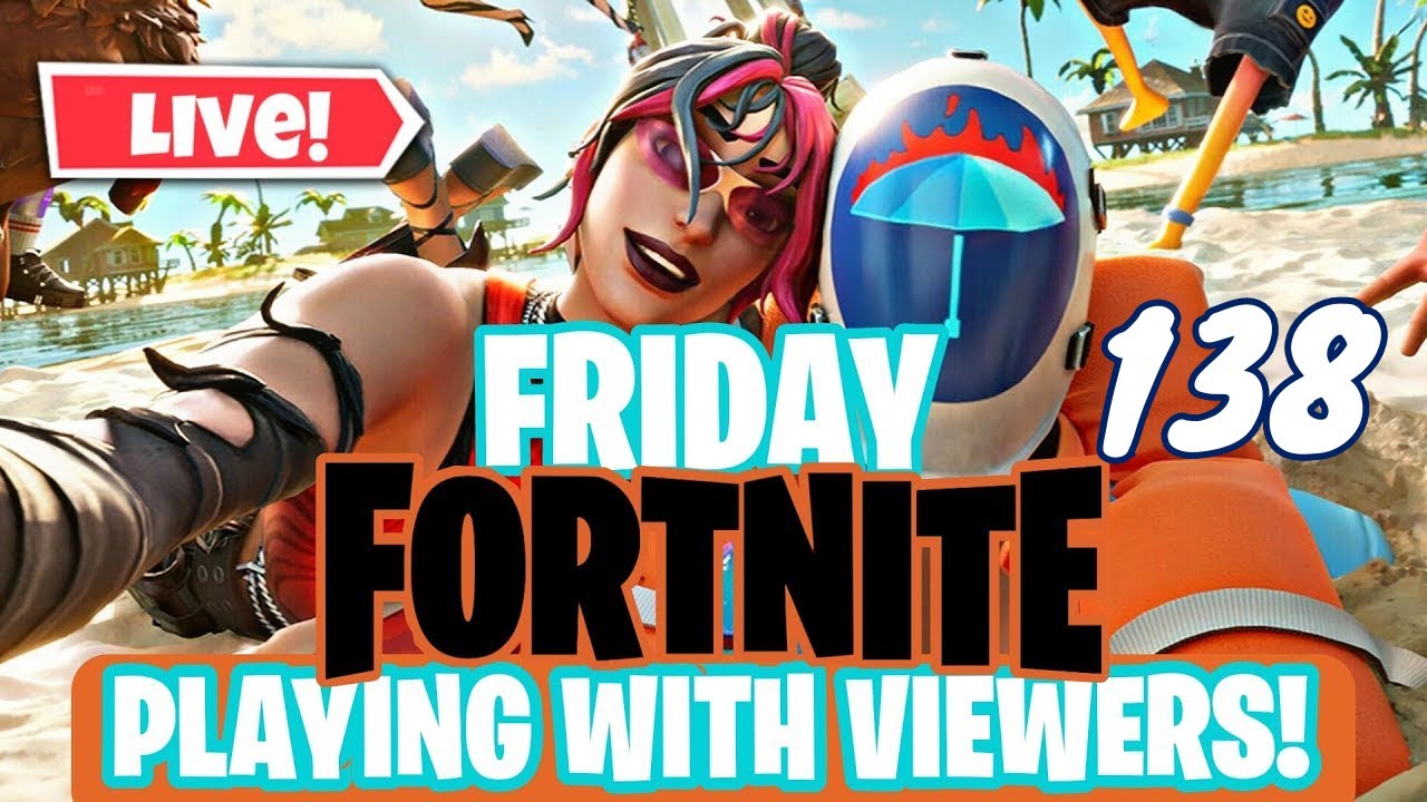 🔴FRIDAY FORTNITE PLAYING WITH VIEWERS!! [LIVE REPLAY] - YouTube