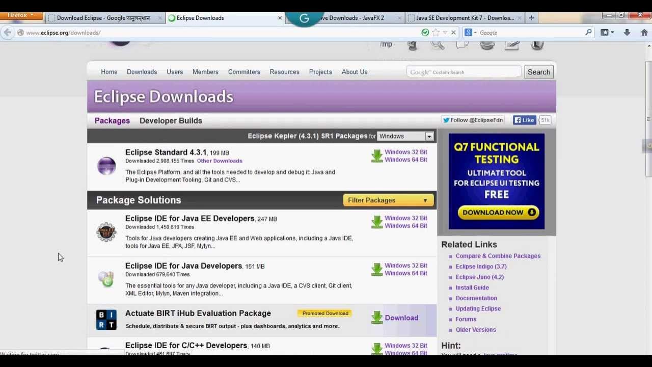 How to install JavaFx,Eclipse,Jdk - YouTube