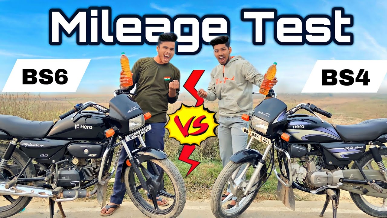 "Splendor BS6 VS BS4: Mileage Test"| कौन कितना चलेगा🤔| - YouTube