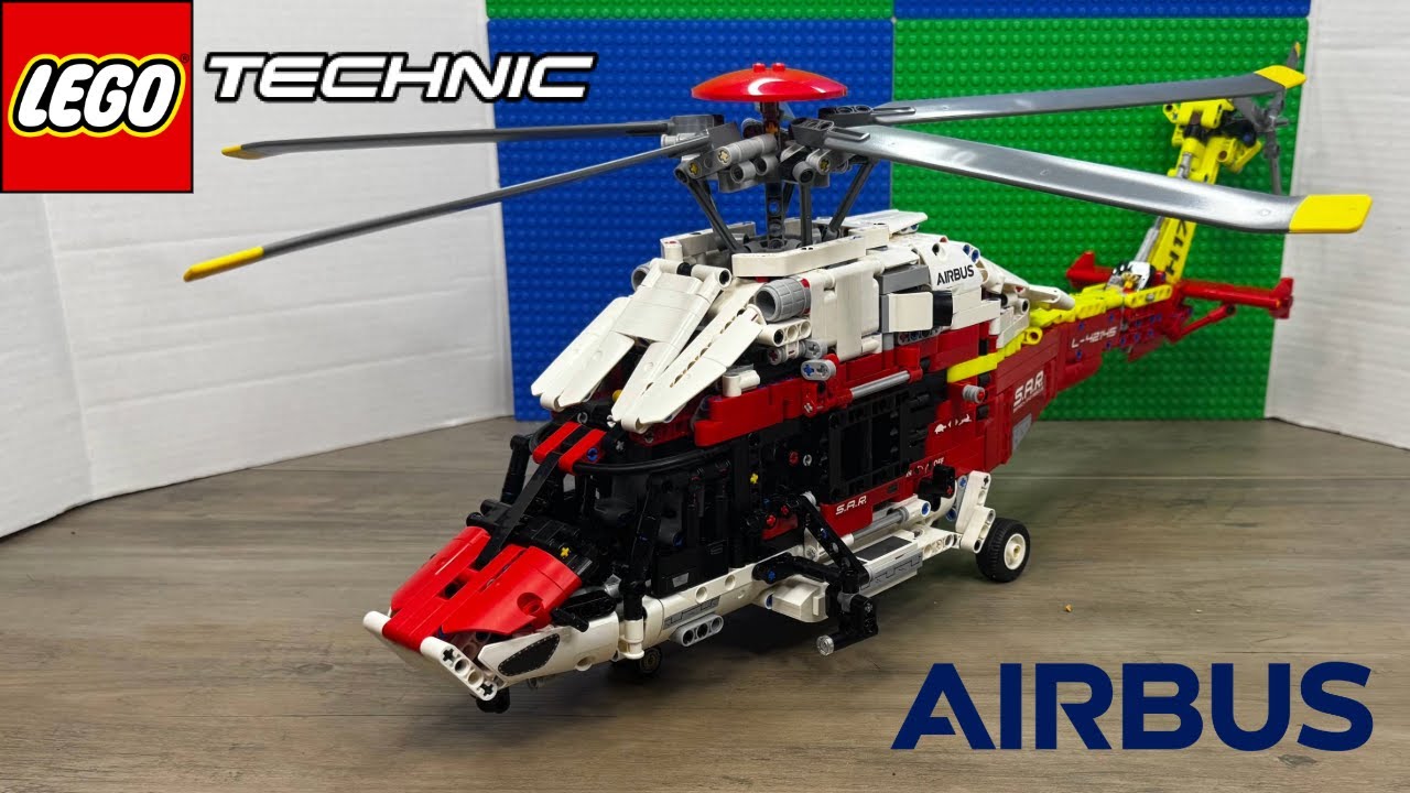 LEGO Airbus H175 Rescue Helicopter SPEED BUILD Technic 42145 2001 pcs ...