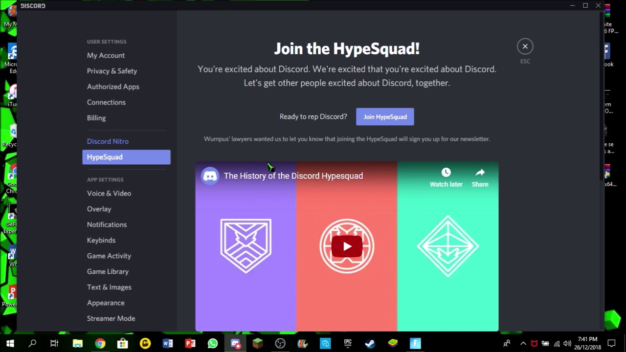 How to join Discord HypeSquad! - YouTube