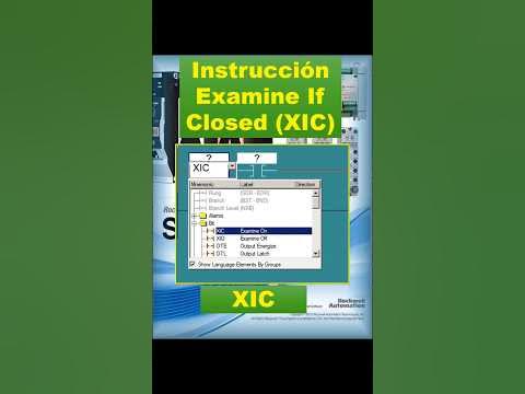 Instruccion Examine If Closed XIC Programacion PLC Allen Bradley #automatizacionindustrial #plc ...