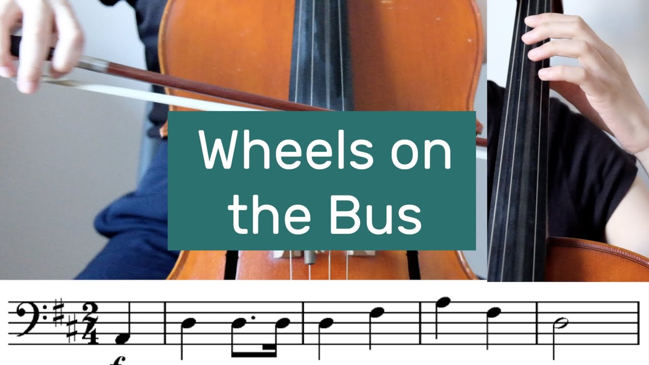 Wheels on the Bus Cello Tutorial - YouTube