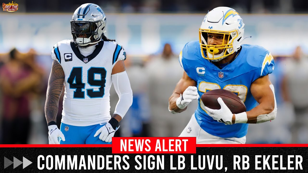 *BREAKING* Commanders Sign LB Frankie Luvu and RB Austin Ekeler - YouTube