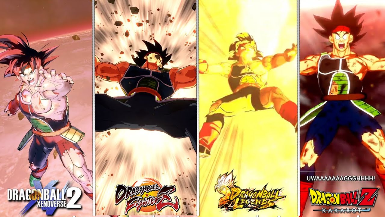 Bardock's death in video games comparison [DBXV2, DBFZ, DB Legends, DBZ ...