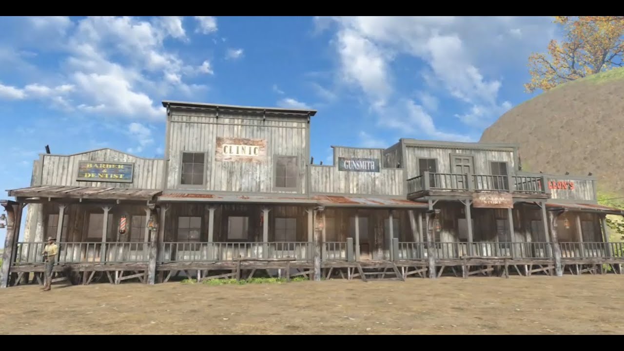 Fallout 4-Settlement Build - Western(ish) Town - YouTube