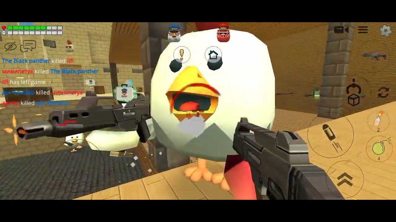 Chicken gun game capture flage video - YouTube