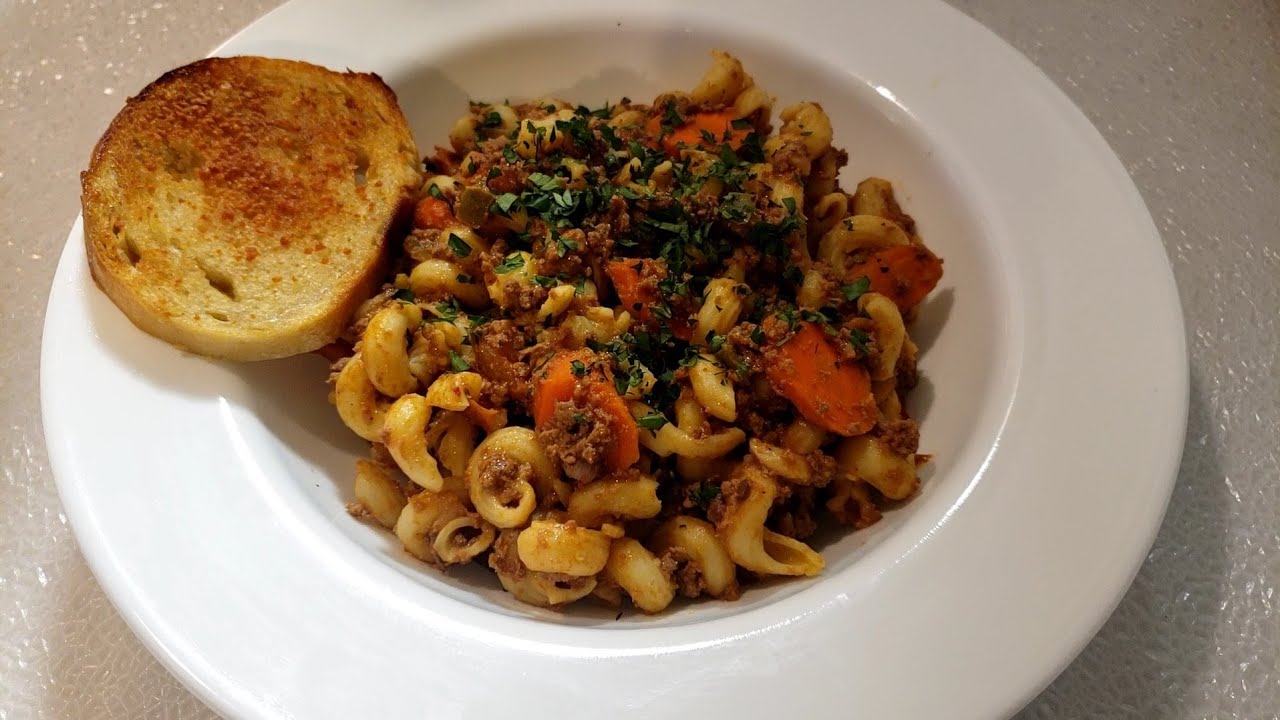 How To Make Ground Beef & Cavatappi Pasta - YouTube