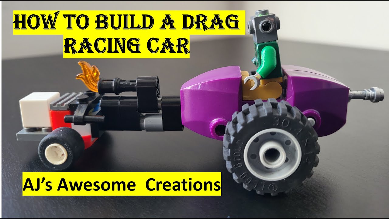 How to Build a Drag Racing Car with Lego I Lego MOC I Lego Building I ...