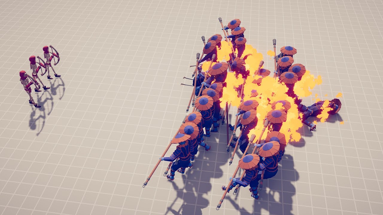 FIRE SPREADING THROUGH UNITS - Totally Accurate Battle Simulator TABS ...