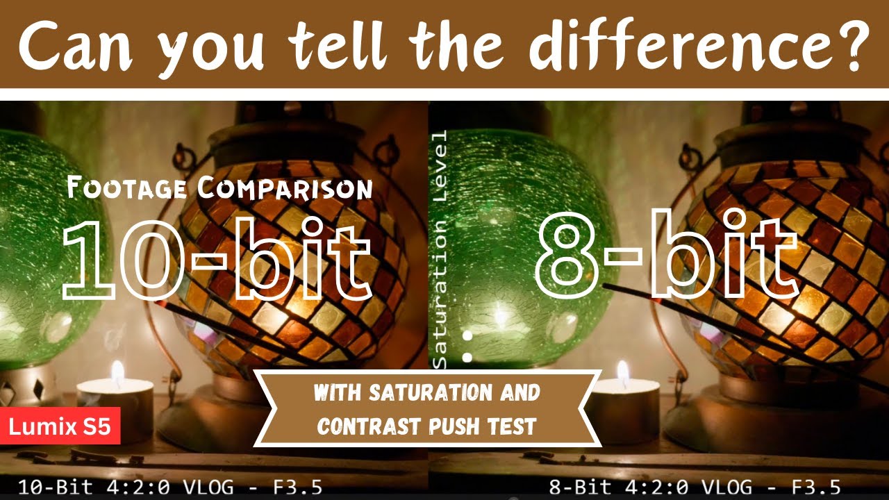 8-Bit V's 10-Bit Footage Comparison - Lumix S5 - YouTube