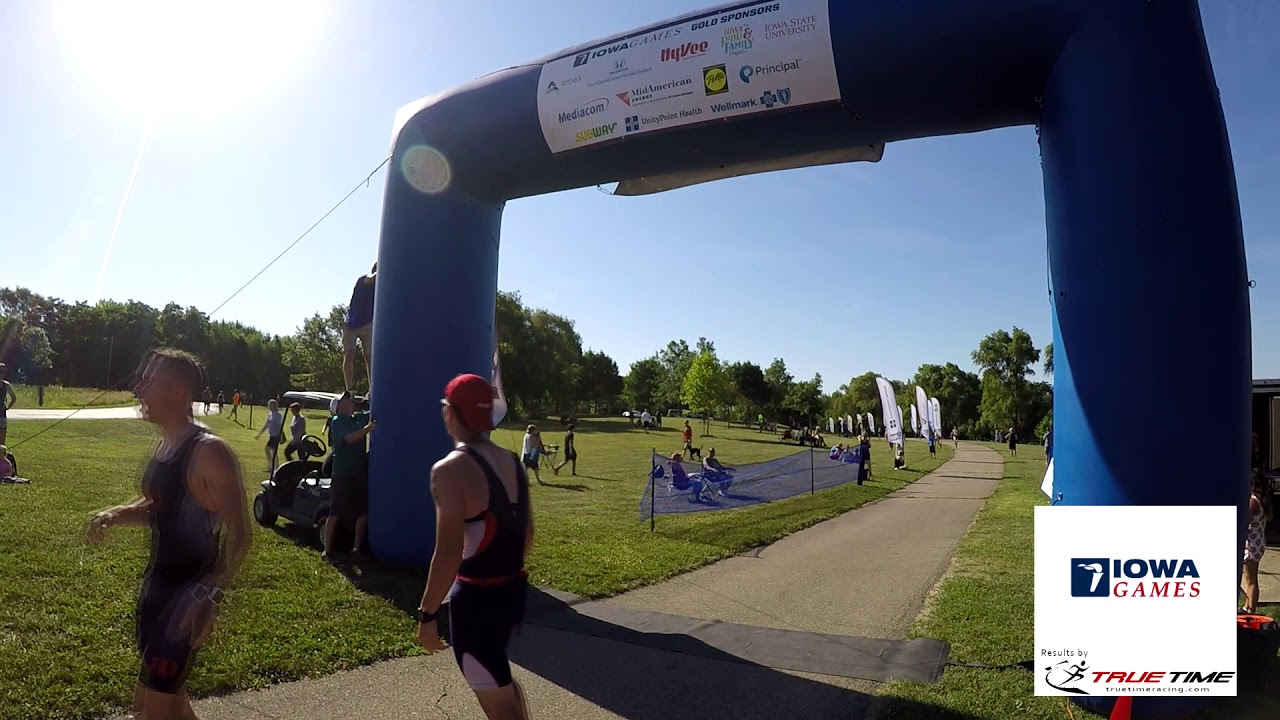 Iowa Games Triathlon 2017 Finish Line Video - YouTube