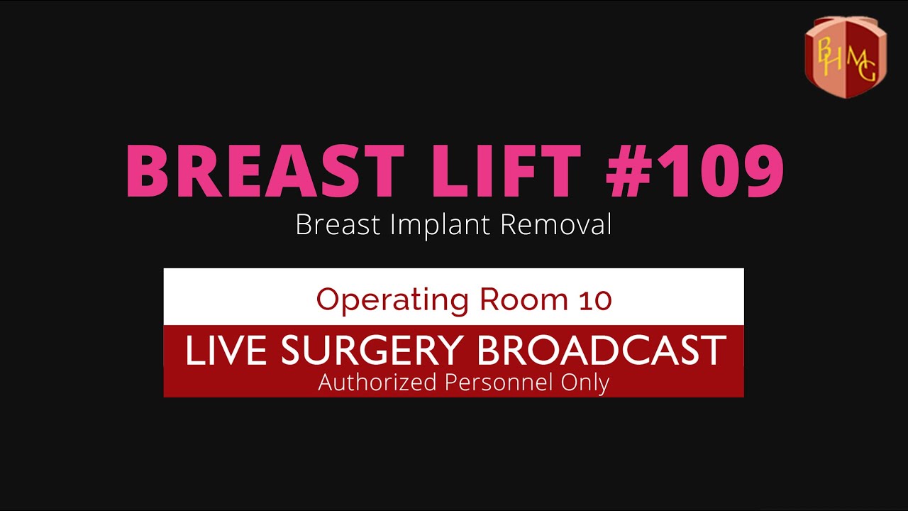 How Its Done - Breast Implant Removal (Female, 32yrs, 425cc High ...