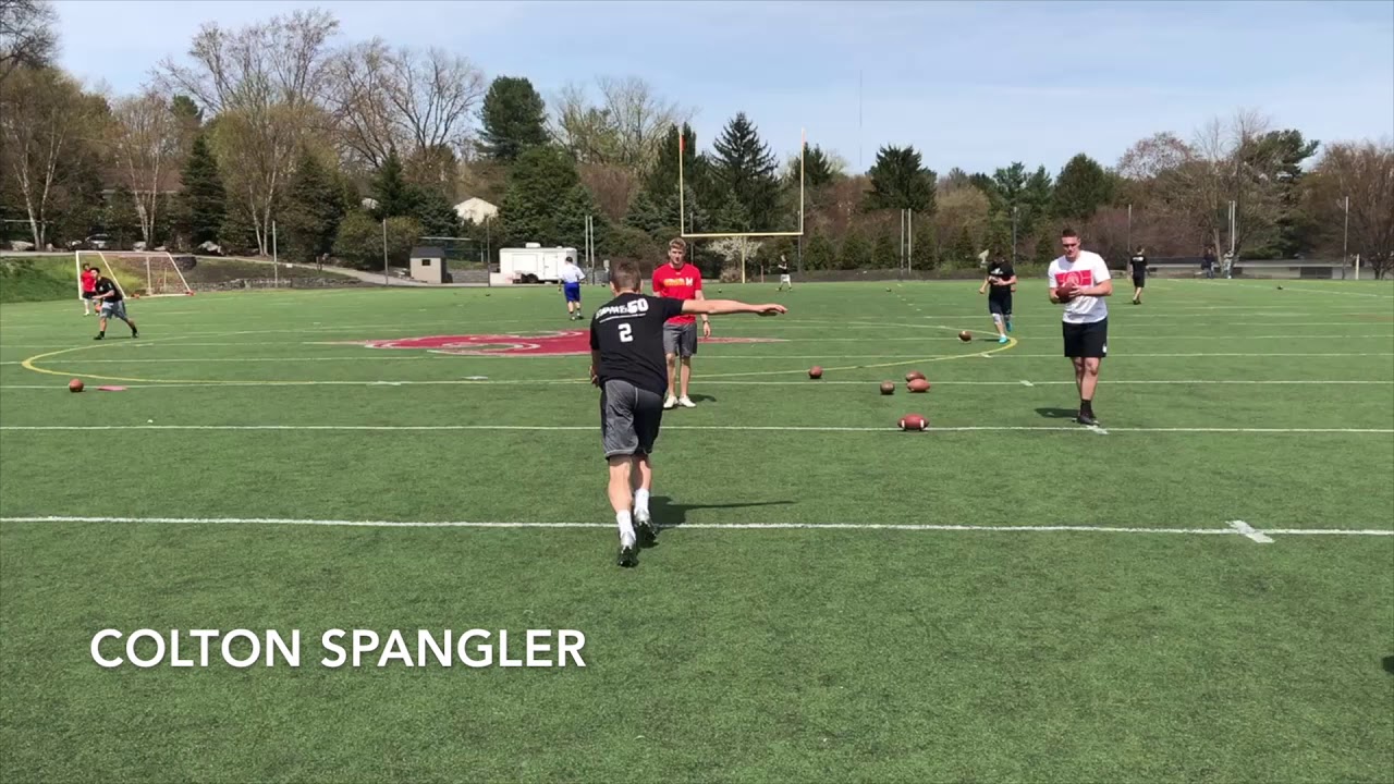 Colton Spangler | Kornblue Kicking Camps - YouTube