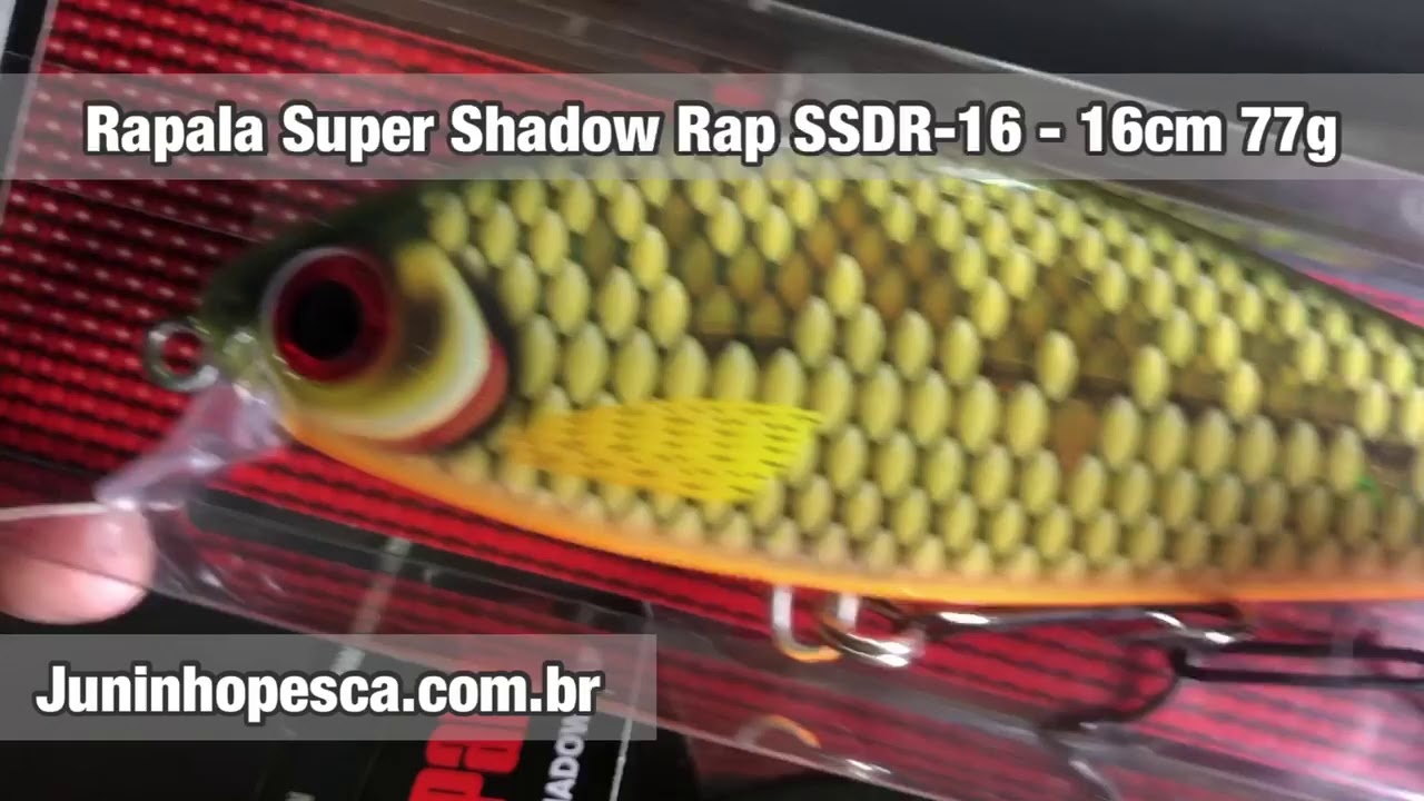 Isca Artificial Rapala Super Shadow Rap SSDR-16 - 16cm 77g - YouTube