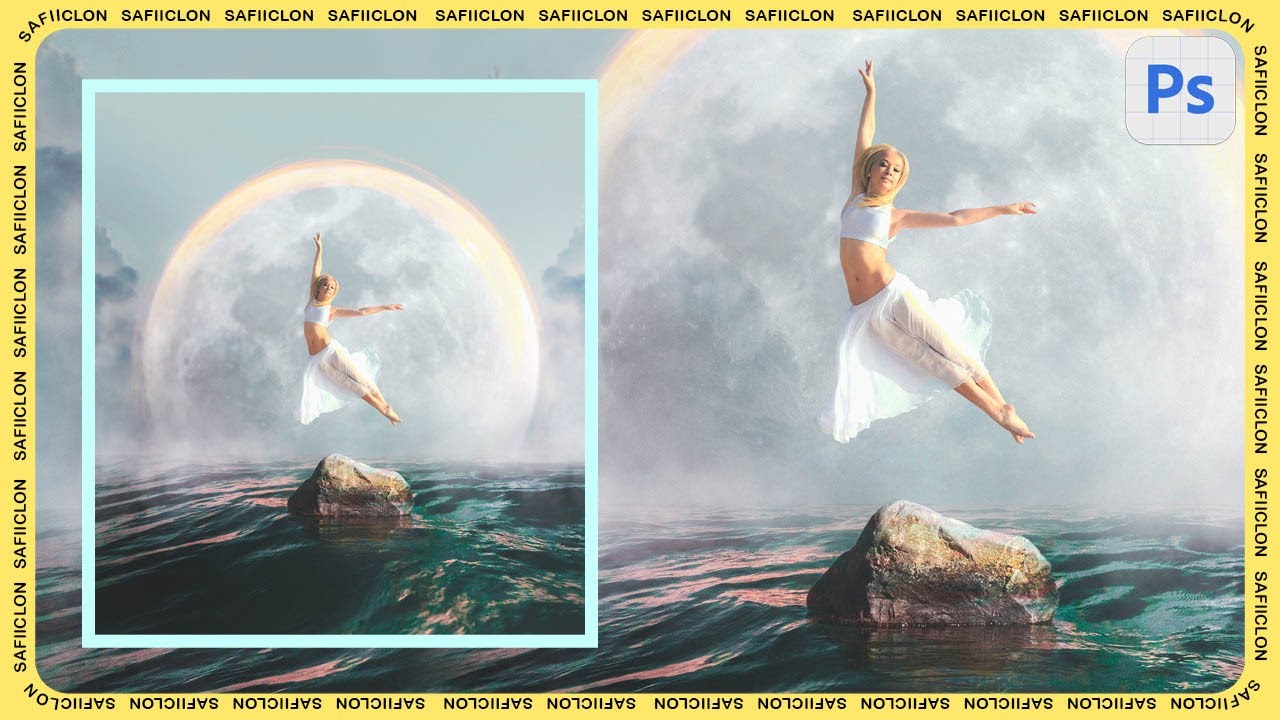 [ Photoshop Manipulation ] Moon and Girl - Tutorial Editing Process ...