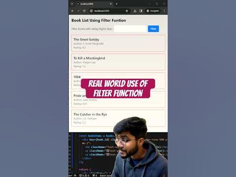 Real world mai filter function ko kaise use karte hai? #coding # ...