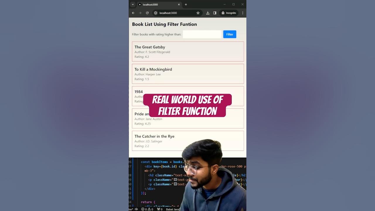 Real world mai filter function ko kaise use karte hai? #coding #javascript #webdevelopment # ...