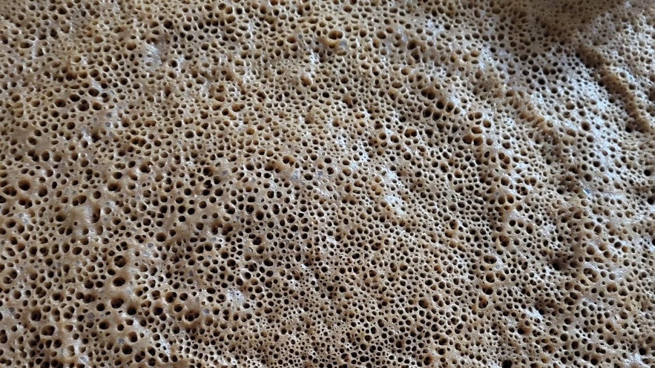 how to make ethiopian enjera በ አንድ ቀን ቆንጆ እንጀራ - YouTube