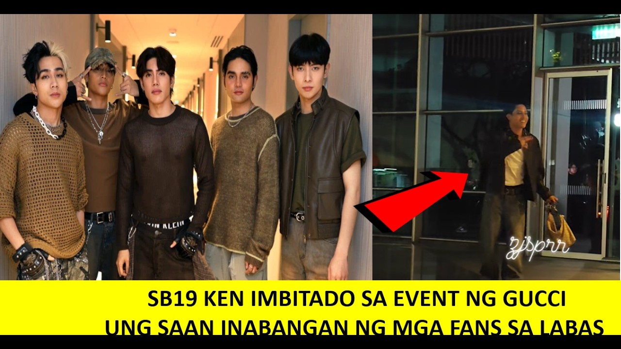 SB19 KEN DUMALO SA ISANG EVENT SA GUCCI KUNG SAAN VIRAL ANG VIDEO NA ...