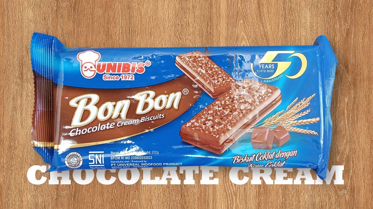 UNIBIS BON BON CHOCOLATE CREAM BISCUITS - YouTube