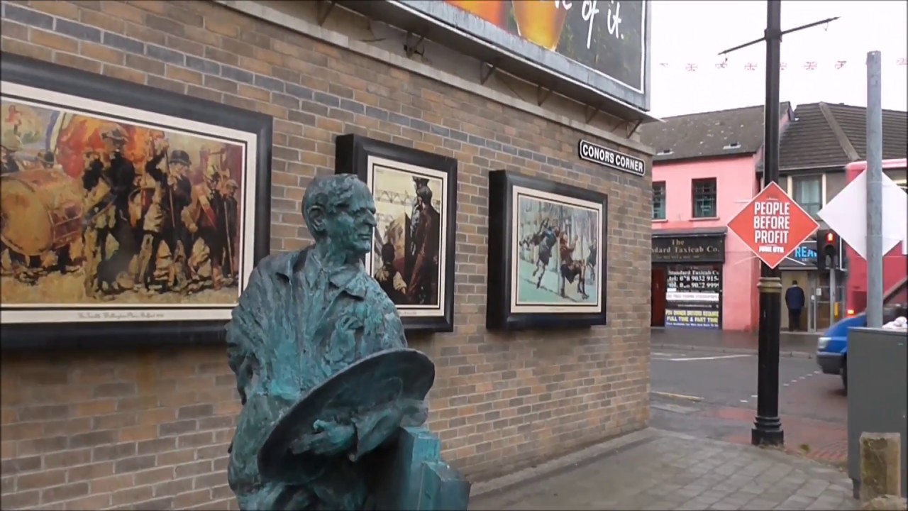 William Conor The People's Artist Belfast Tribute and Statue - YouTube