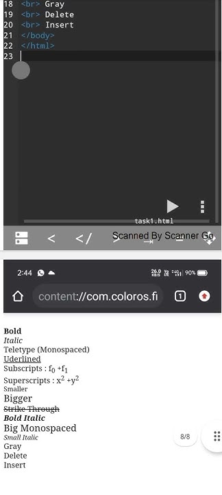 Font formatting| different style fonts using different tags in HTML - YouTube