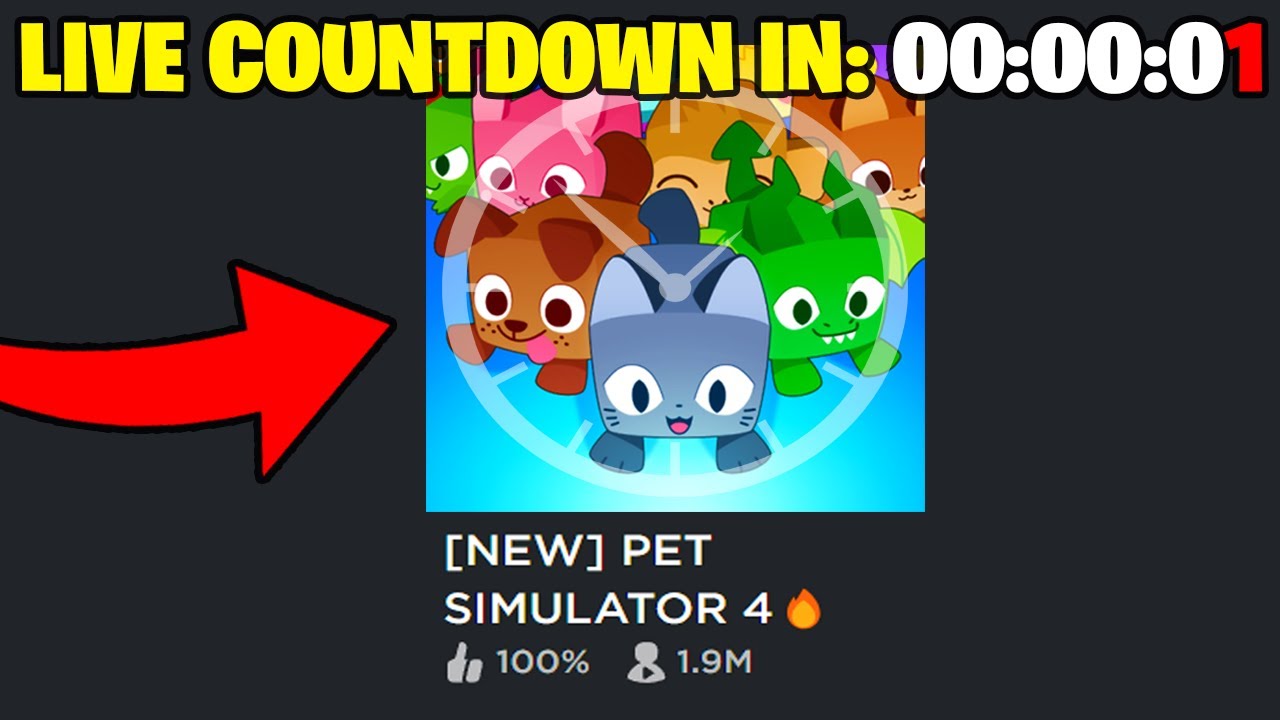*NEW* HAPPY PET GAME / PET SIMULATOR 4 COUNTDOWN?! | Pet Simulator X ...