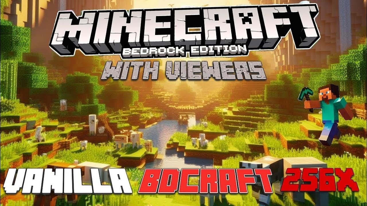 MINECRAFT WITH VIEWERS | BEDROCK/VANILLA BDCRAFT | PC WIDESCREEN ...