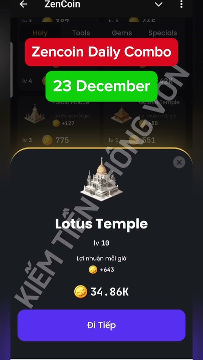 ZenCoin Daily Combo | Thẻ ZenCoin Mới Nhất Hôm Nay #zencoin #zencoincombo #kiemtienkhongvon ...
