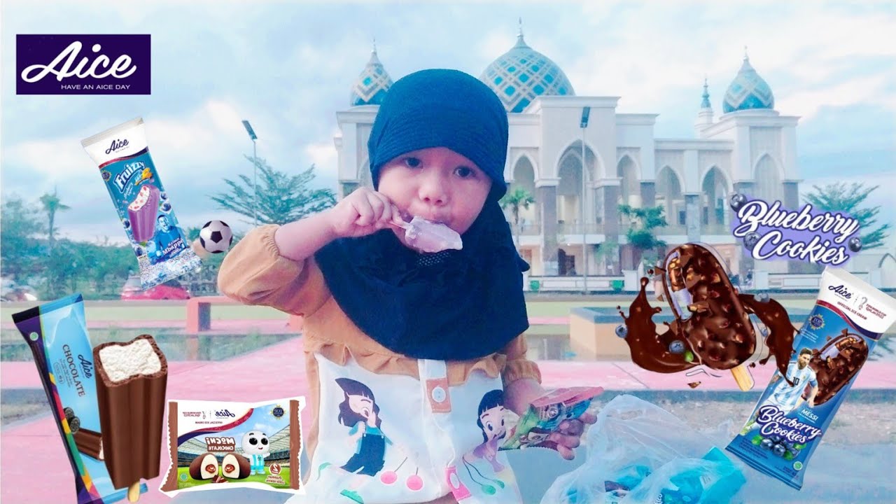 BORONG ESKRIM AICE | makan eskrim Aice fuizzy blueberry yogurt ...