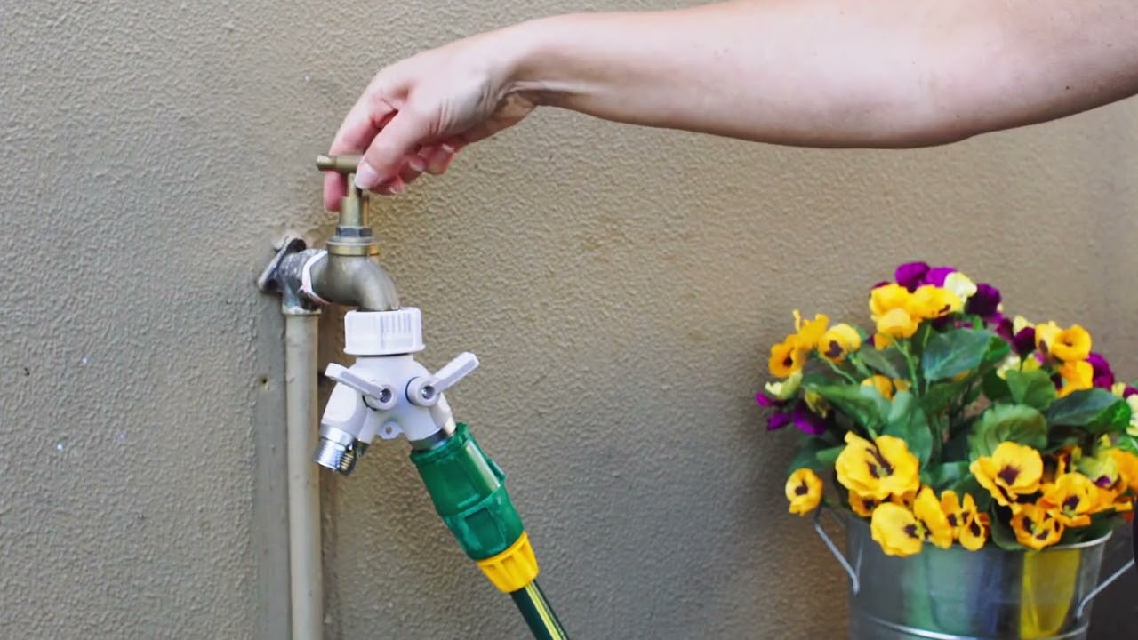 hoselink easy turn 2 way tap adapter 1080p - YouTube