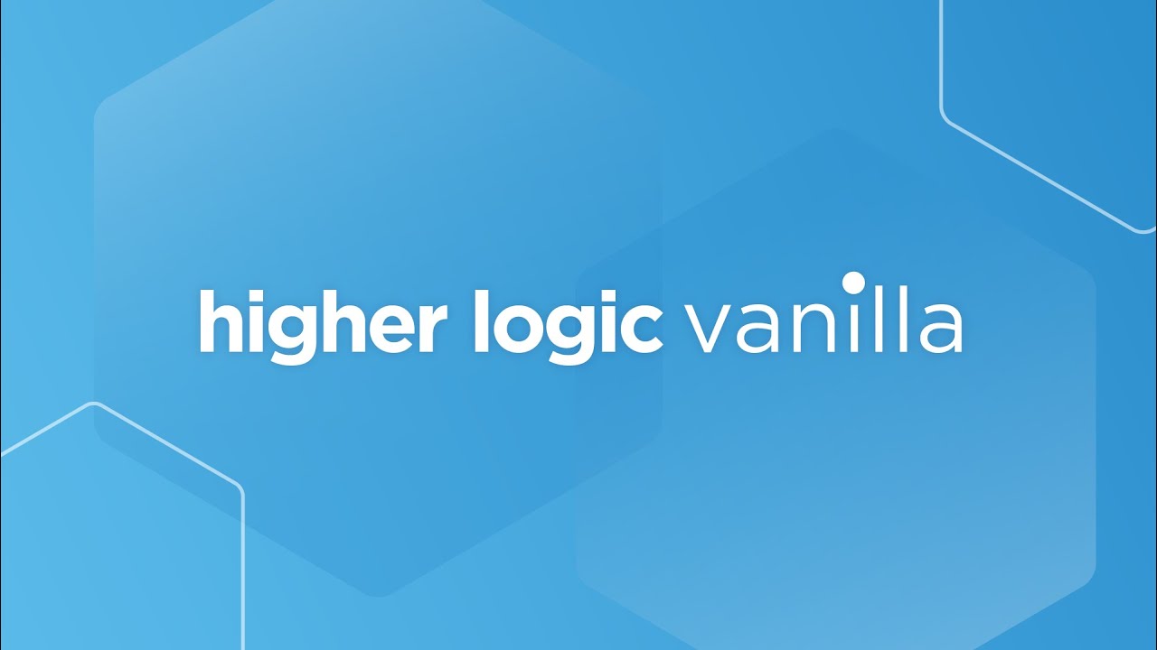 Higher Logic Vanilla: The #1 Choice for Community - YouTube