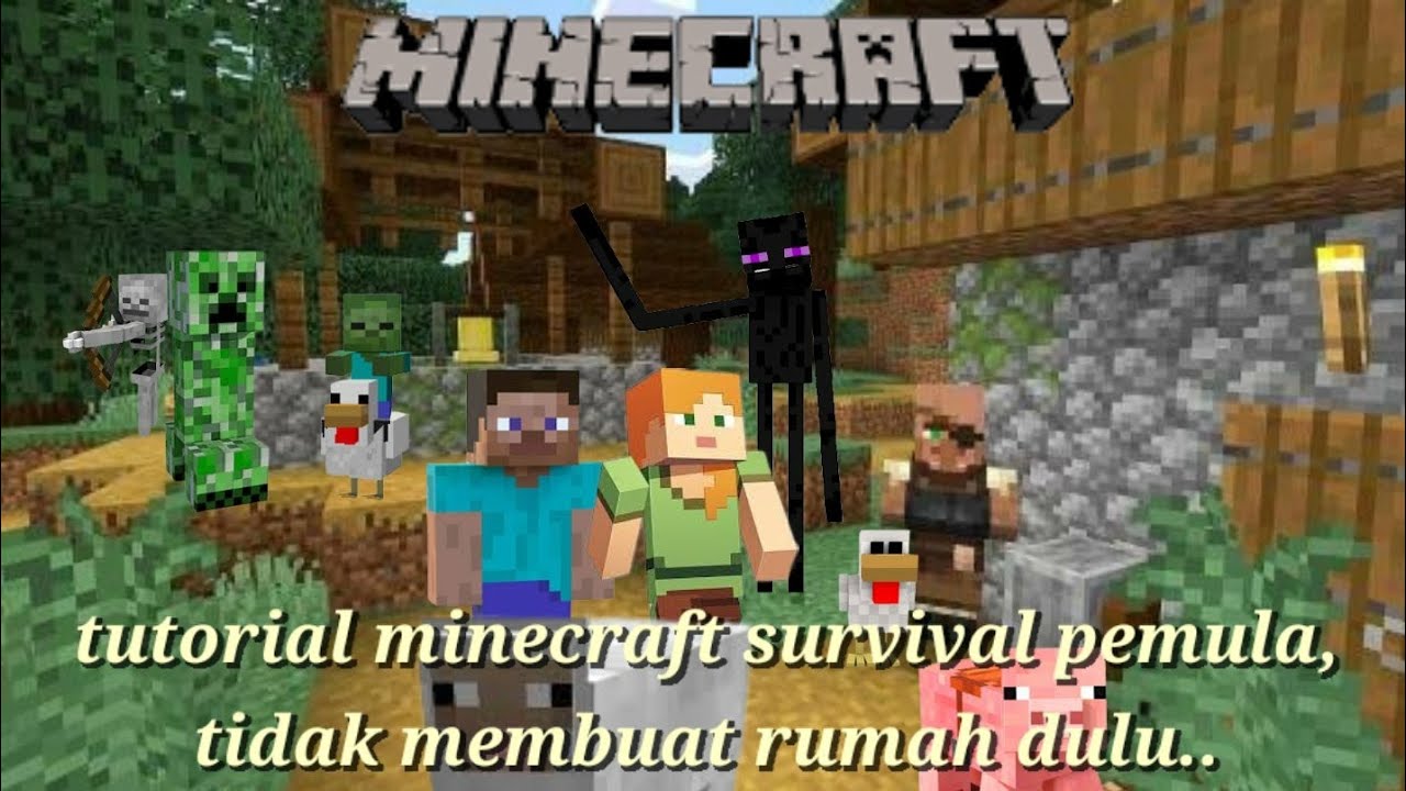 minecraft indonesia|tutorial minecraft survival pemula|tidak membuat ...