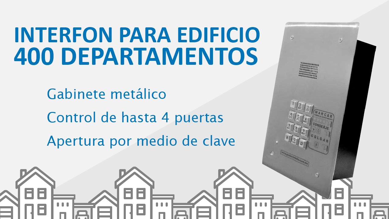 Interfon para edificio y condominio inalambrico - YouTube