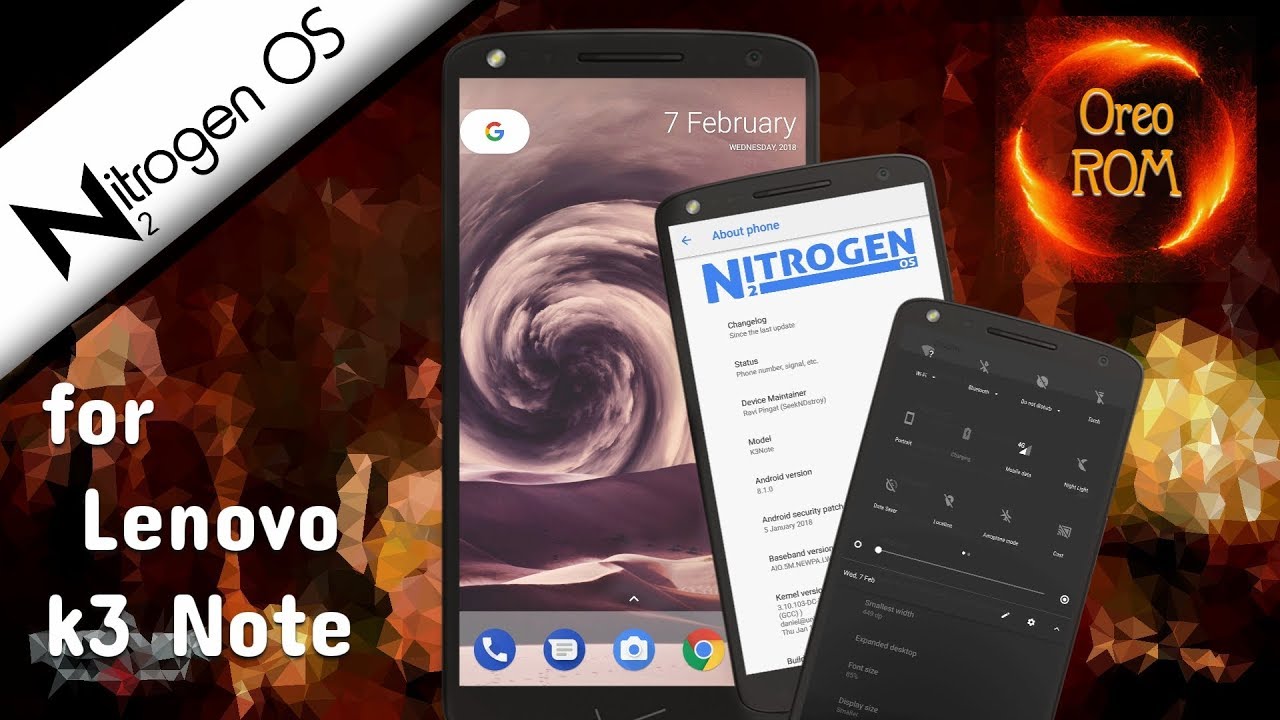 Nitrogen OS 2 ROM for Lenovo k3 Note |Oreo 8.1 #2 - YouTube