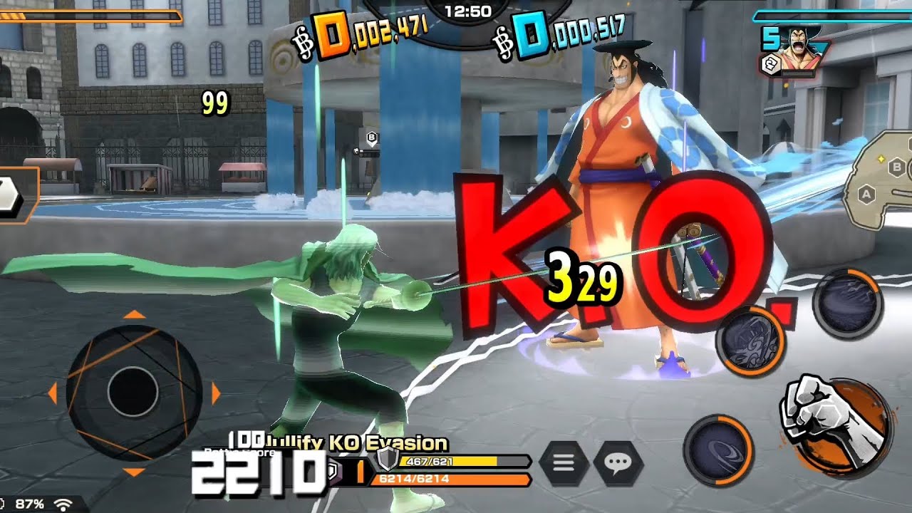 Dark element RAYLEIGH VS white element ODEN 1 vs 1 onepice bounty rush ...