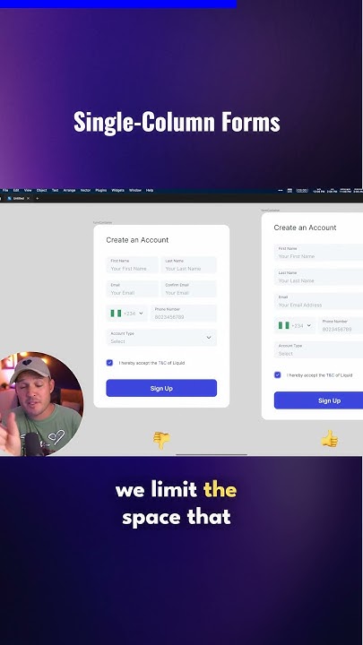 Single column forms - YouTube