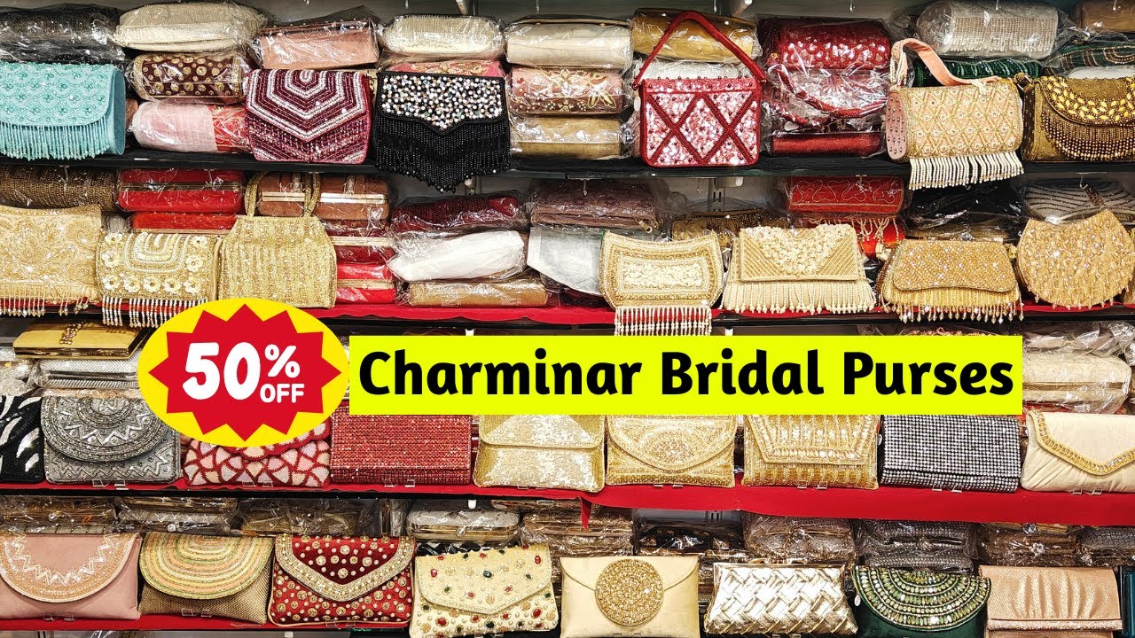 Charminar Laadbazar Bridal Partywear Handbags Purses Clutches On Flat ...