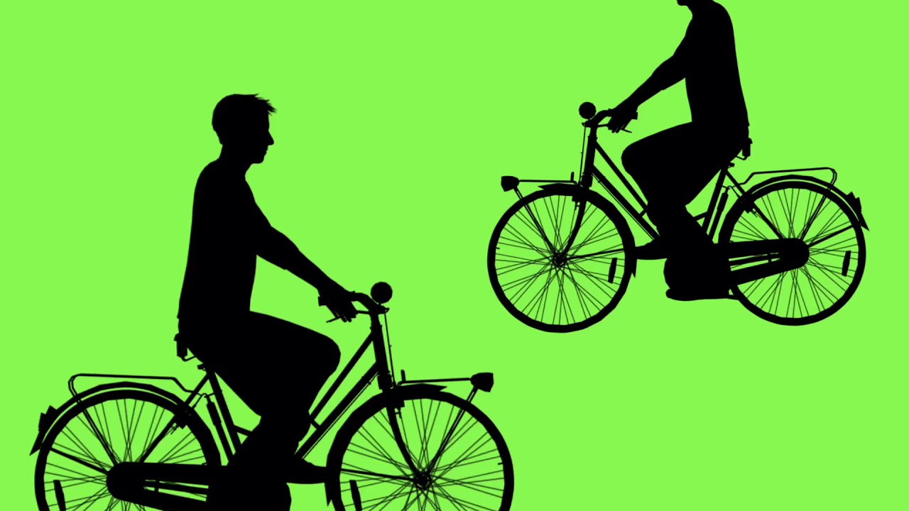 MEN ON BICYCLE | GREEN SCREEN EFFECT | ON GREEN SCREEN - YouTube