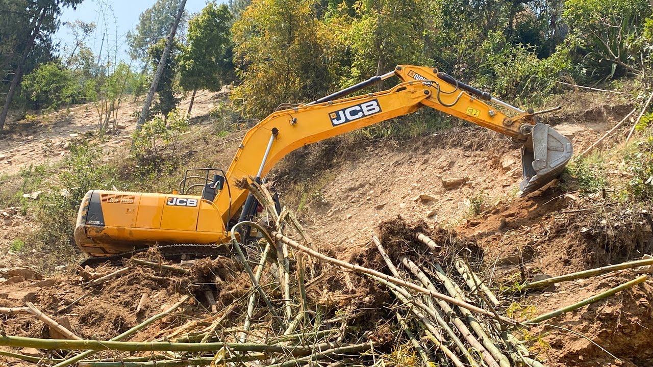 Mountain Road Construction with Excavator | Amazing Work in Progress ...