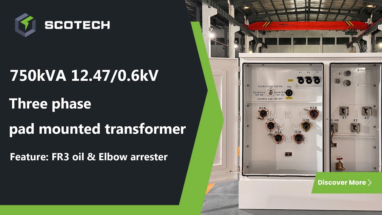 750kVA Pad-Mounted Transformer | Liquid-Filled | FR3 Oil | IEEE C57.12. ...