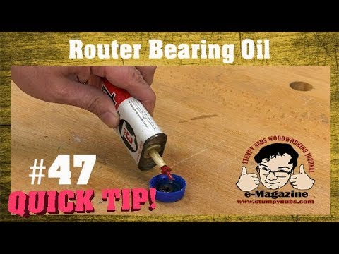 How do you oil router bit bearings? (Quick Woodworking Tip) - YouTube