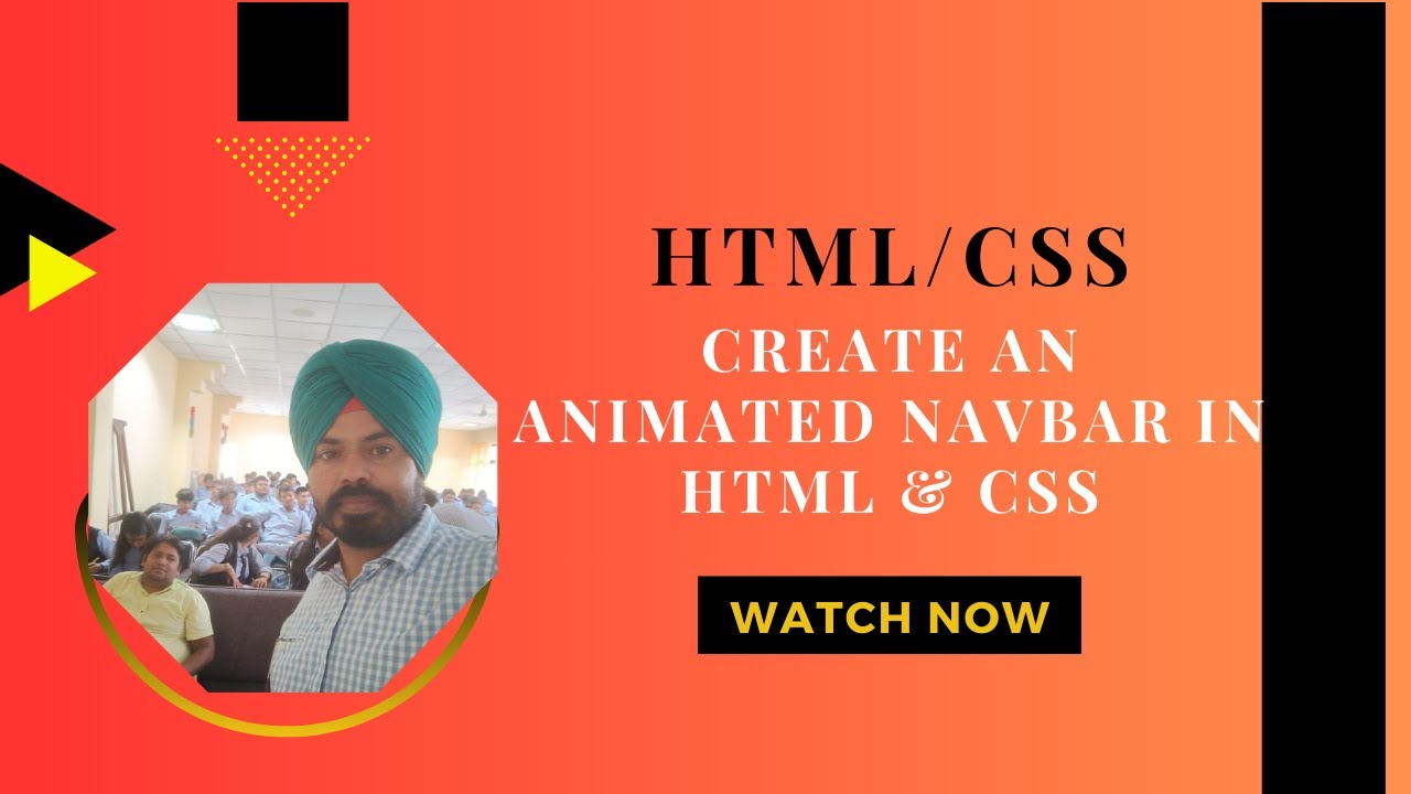Create An Animated Navbar In Html And Css Step By Step Tutorial For 6983