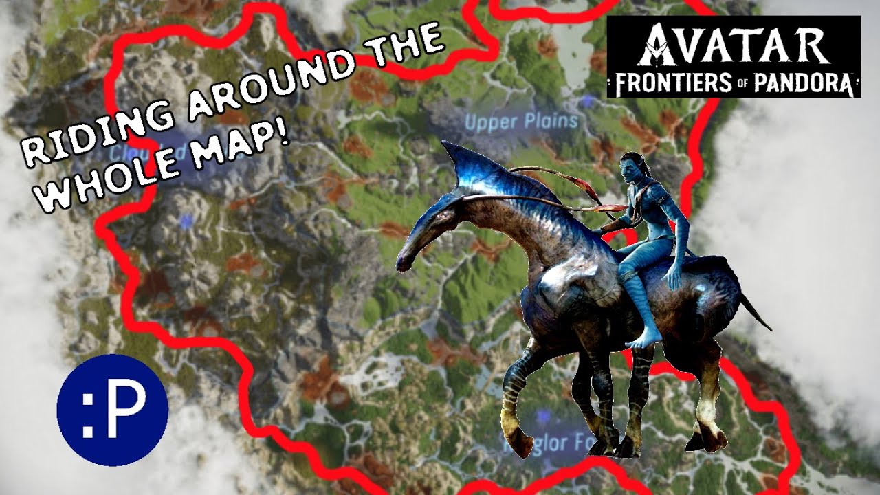 Avatar Frontiers of Pandora TIMELAPSE, Riding Around the Map Edge ...
