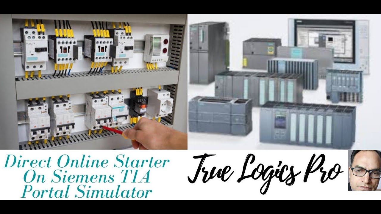 Direct Online Starter on Siemens TIA Portal Simulator - YouTube